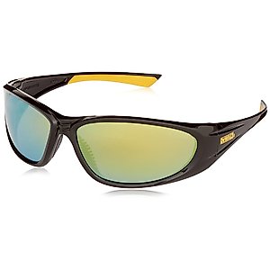 DPG98 Gable™ Safety Glass - Black/Yellow Frame - Yellow Mirror Lens