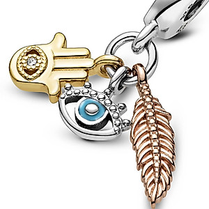 PANDORA Hamsa, All-Seeing Eye & Feather