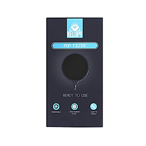 Blue Ember Small Diaphragm Studio Condenser Microphone with Kellopy Pop Filter & XLR-XLR Cable Bundle