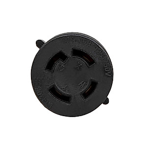 1.5FT Nema TT-30P to L14-30R Adapter, 30-Amp RV to L14-30R Generator Transfer Switch Adapter 4-Prong Female Adapter STW 10AWG, 30A RV Generator to 30A 4-Prong Locking Female