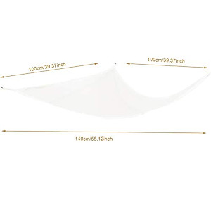 Yuhoo Toy Hammock, Stuffed Animal Storage Hammock, Stuffed Animal Net with Hanging Hooks, Plush Toy Hanging Organizer, Fordable Corner Sling Organizer for Playroom Bedroom Bathroom(White)