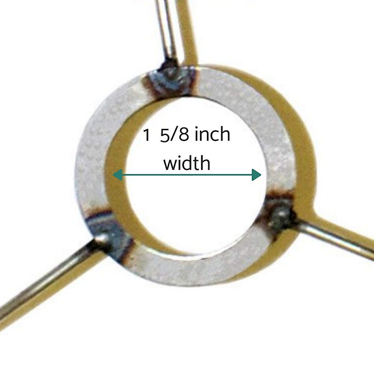 I Like That Lamp Wire Lamp Shade Rings with European Fitter (12” Diameter), Includes 2 Galvanized Steel Silver Drum Rings, Make DIY Table/Floor/Pendant Lamps, Compatible with most IKEA & Target Lamps