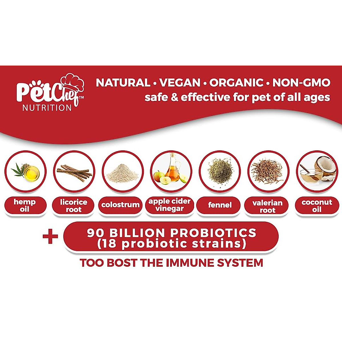 Pet Chef Allergy Defender - Natural Dog Allergy Relief Chews - Effective Medicine for Dog Allergies, Environment and Household Irritant Prevention - Safe & Strong Allergy Supplements for Dogs