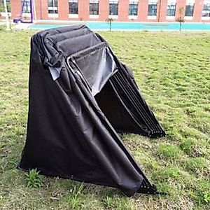 TECHTONGDA Heavy Duty Motorcycle Storage Garage Shelter Shed Cover Blcak Tent Portable Motorcycle Tent Sheds (L/11.3 * 6.2 * 6.2")