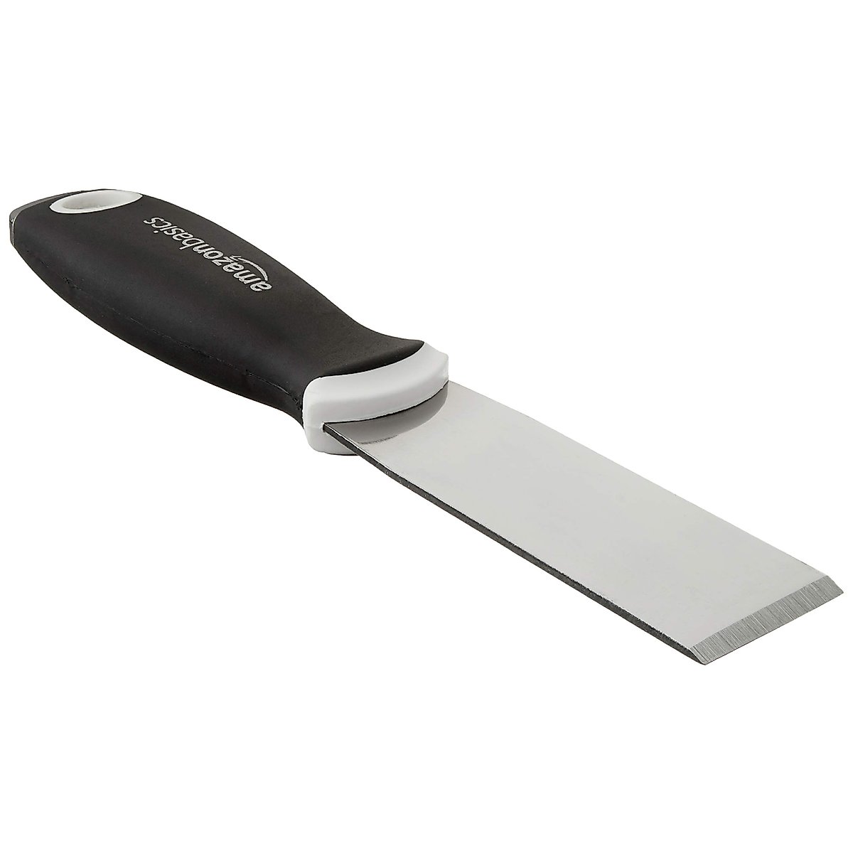 Amazon Basics 1-1/4" Chisel, Soft Grip, Carbon Steel Putty Knife with Hammer End