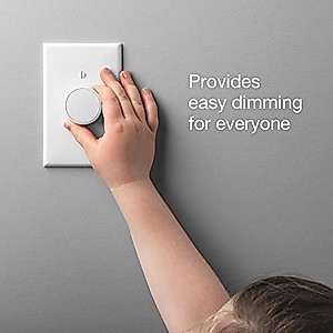 Lutron Aurora Smart Bulb Dimmer Switch | for Philips Hue Smart Bulbs | Z3-1BRL-WH-L0 | White