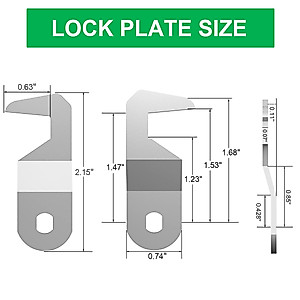 Hecfu 1 Pack Tool Box Lock RV Storage Lock, Mailbox Lock 5/8" Cam Lock Keyed Alike, Toolbox Locks Replacement for File Cabinet Storage Door on Camper, Zinc Alloy