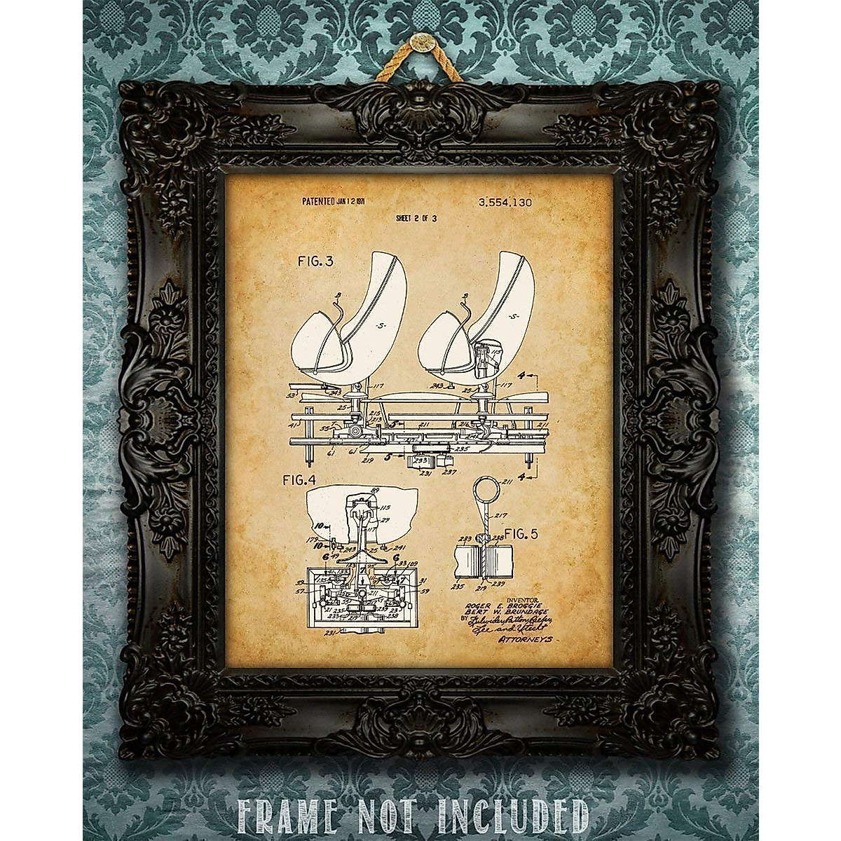 Disney Haunted Mansion Doombuggy Omnimover Patent - Great Home and Kids Room Decor, Amusement Ride Bedroom Display, Classic Gift for Children and Disney Fans,11x14 Unframed Patent Print Poster