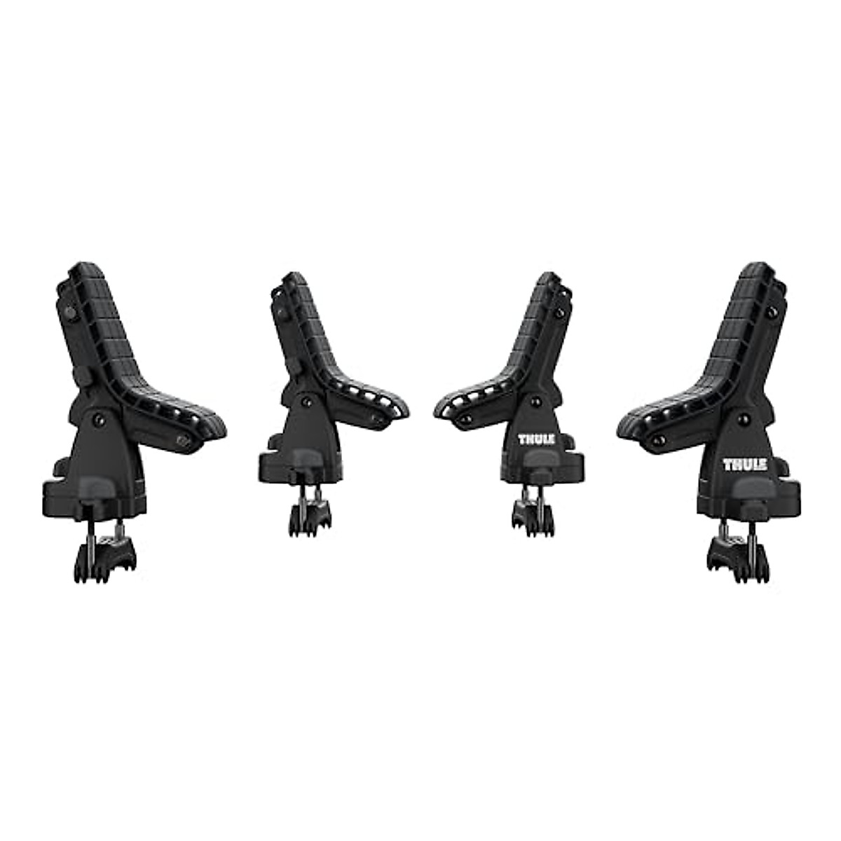 Thule DockGrip - Carries up to 36" wide kayaks and SUPs - Fits all hull shapes - Fits most roof rack cross bars - Kayak roof rack - Stand up paddleboard compatible - 85lb weight capacity