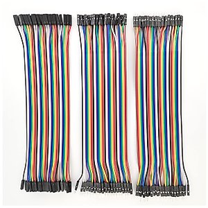 ELOOGAA 3Pcs 830 tie Points breadboards,120Pcs 20cm (7.9inch) Dupont Cables,65Pcs Flexible Breadboard Jumper Wires,560Pcs U-Shape Jumper Wires Arduino Project kit
