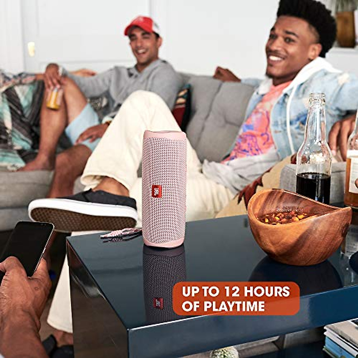 JBL FLIP 5 - Waterproof Portable Bluetooth Speaker Made from 100% Recycled Plastic - Blue (Renewed)