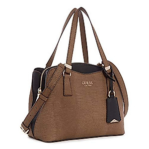 GUESS womens Satchel, Satchel Shoulder Bag, Chestnut Multi, One Size US