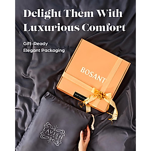 Lavish Comforts® Luxury Duvet Cover King Set | Premium 100% Viscose from Bamboo Duvet Cover King Set + 2 Pillow Cases | Winter Duvet Cover King | 104"x 86" w/ 8 Ties | King Charcoal | Luxe Gift Box