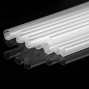 DuraHome Clear Plastic Straws Individually Wrapped 1000 Pack - 8 inch Drinking Straw, BPA Free - Restaurant Style Disposable Straws 0.24" Wide, Bulk Set