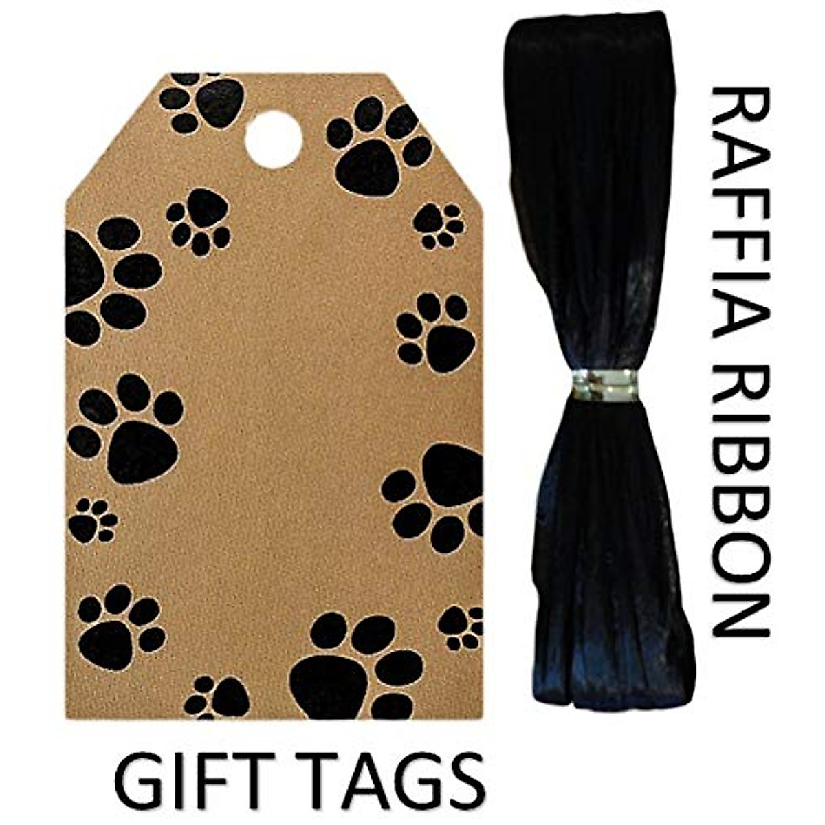 Gift Bags with Matching Tissue Paper and Gift Tags 6 Sets (PET PAWS)