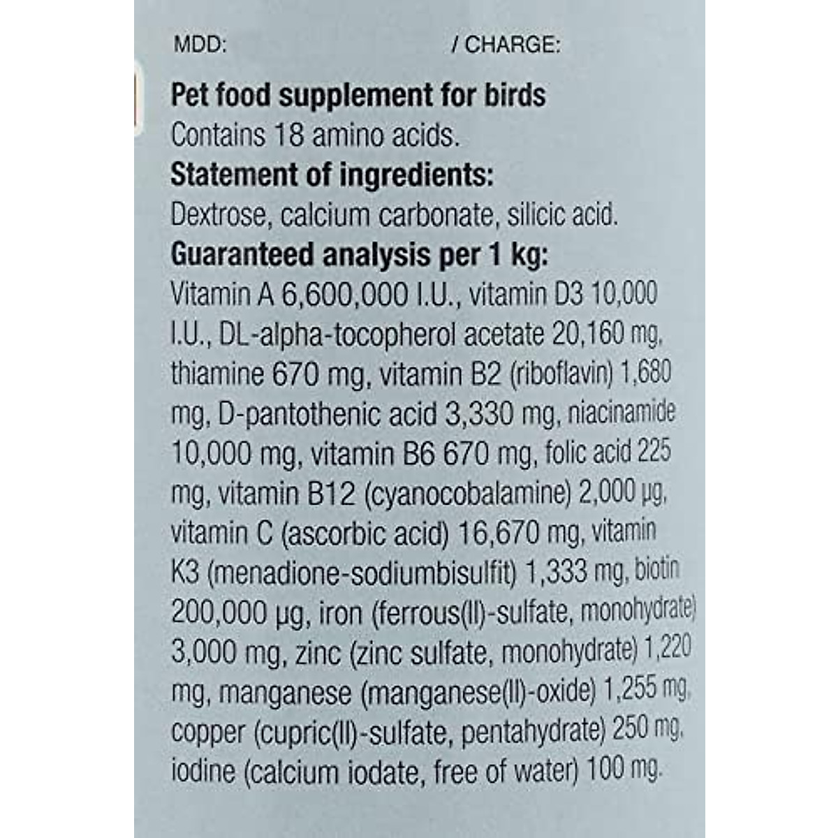Nekton-Bio for Bird Feathering, 150gm