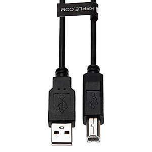 Keple Printer Cable Lead 3ft for HP Envy 4520, 4524, 5540, 5640, Deskjet 1110 (F5S20B), 1512, 2130, (F5S40B), 3630, 3632, 3636, 3637 Wireless Inkjet Printer Scanner, Printing Cord USB A to B Male