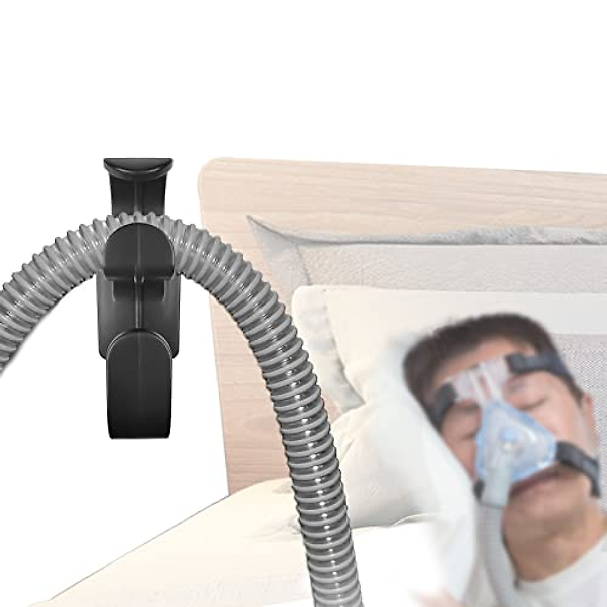 CPAP Hose Hanger with Anti-Unhook Feature - CPAP Mask Hook and CPAP Tube Holder - CPAP Supplies Organizer,Avoids CPAP Hose Tangle and Allows You to Sleep Better