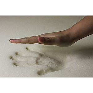 Home Life Cooling Gel Ventilated Memory Topper Green Foam, Queen/2", White