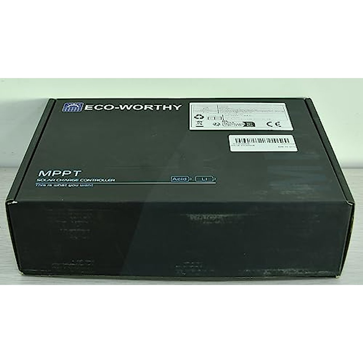 ECO-WORTHY 40A MPPT Solar Charge Controller 12V/24V DC Input & Digital OLED Display & Temp Sensor & Negative Ground, 99% Charging Efficiency Solar Regulator for Lithium, Sealed and Flooded Battery