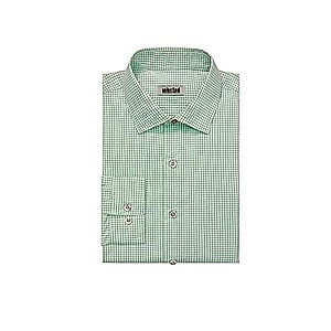 Unlisted by Kenneth Cole mens Slim Fit Checks and Stripes (Patterned) Dress Shirt, Ash Green, 16 -16.5 Neck 34 -35 Sleeve US