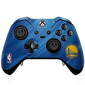 Skinit Decal Gaming Skin Compatible with Xbox One Elite Controller - Officially Licensed NBA Golden State Warriors Jersey Design