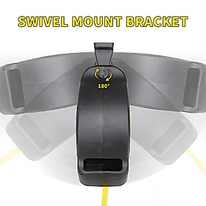 WYNNsky Automatic Retractable Enclosed Air Compressor Hose Reel with 3/8 inch x 50 ft Hybrid Air Hose for Workshop Garage, 180° Swivel Bracket, 300PSI