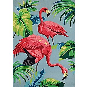 Couristan Flamingos Area rug, 3'6" x 5'6", Multicolor