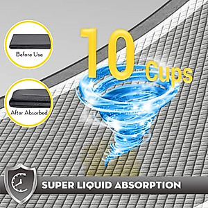 CROCI XXL 30"x36" Charcoal Pads for Dogs, Odor-Control Carbon Pee Pads for Dogs Absorbs Up to 10 Cups of Liquid, 6-Layer Leak-Proof & Quick Dry Dog Training Pads, Disposable (35 Counts)