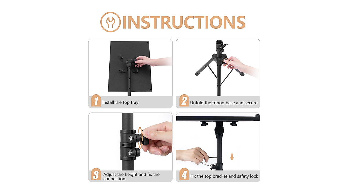 OPKING Projector Stand - Adjustable & Portable Tripod