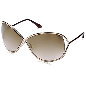 Tom Ford Women's FT0130 Sunglasses, Shiny Rose Gold