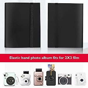 432 Pockets Photo Albums for Polaroid Mini Camera, Fujifilm Instax Mini Camera, for Fujifilm Instax Mini 11 12 9 8 7+ Instant Camera (Black)