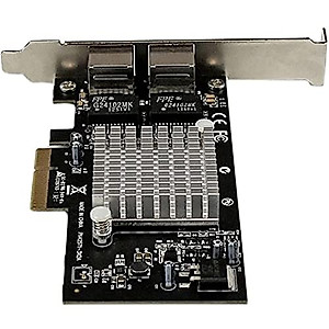 StarTech.com 2 Port PCIe Network Card - RJ45 Port - Intel i350 Chipset - Ethernet Server/Desktop Network Card - Dual Gigabit NIC Card (ST2000SPEXI)