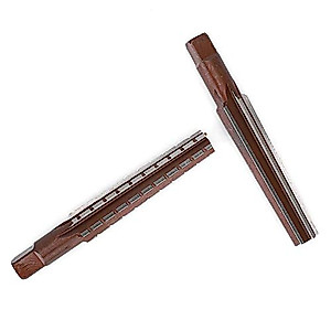 2Pcs High Carbon Steel Straight Shank Morse Taper Reamer Rough + Fine Hand Reamer Set Replacement(MT2#)