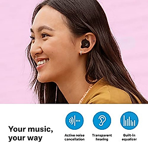 SENNHEISER CX Plus True Wireless Earbuds - Bluetooth In-Ear Headphones for Music and Calls with Active Noise Cancellation, Customizable Touch Controls, IPX4 and 24-hour Battery Life - Black