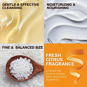 Gift Baskets for Men Bath and Body Gift Set Body & Earth Citrus Scented Mens Bath Set with Body Lotion, Shower Gel, Bubble Bath, Loofah & More, Birthday Gifts for Men