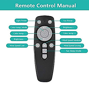 IYUNXI Led Ceiling Light Fan Flower-shaped 3-Color Dimmable Acrylic Multifunction Ceiling Light with Fan Adjustable Wind Speed Brightness with Remote Control 72W 18.5In for Bedroom,Living Room