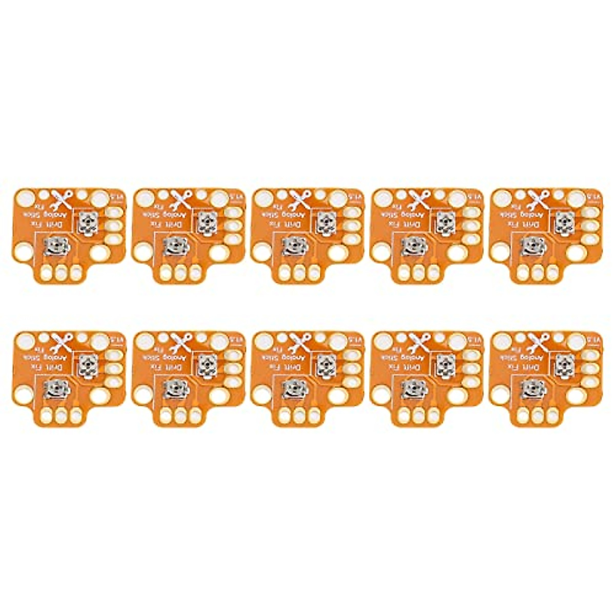 Gamepad Joystick Drift Repair Board, 10Pcs Gold Universal Game Controller Drift Fix Mod Durable for Game Controller