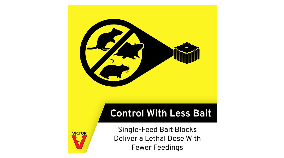 Victor M909 Fast-Kill Rodenticide - 9 lb Bait Blocks