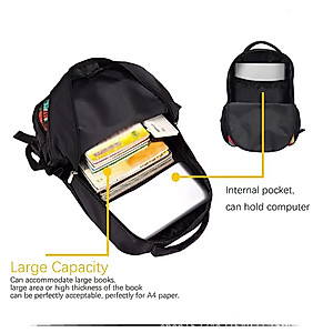 AIBYGHCEL Backpack Bookbag,for Boys Girls Blue Cosplay Cartoon Laptop Bag for Children Senior Youth (Style A)