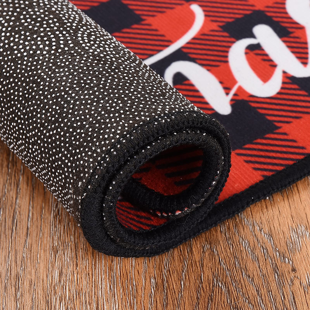 Juephe Non-Slip Christmas Rugs Christmas Mats 20 x 28.5 Inches， Holiday Rugs Winter Welcome Doormats Floor Mat for Indoor Outdoor Xmas Rug Home Garden Welcome Door mat Style 4