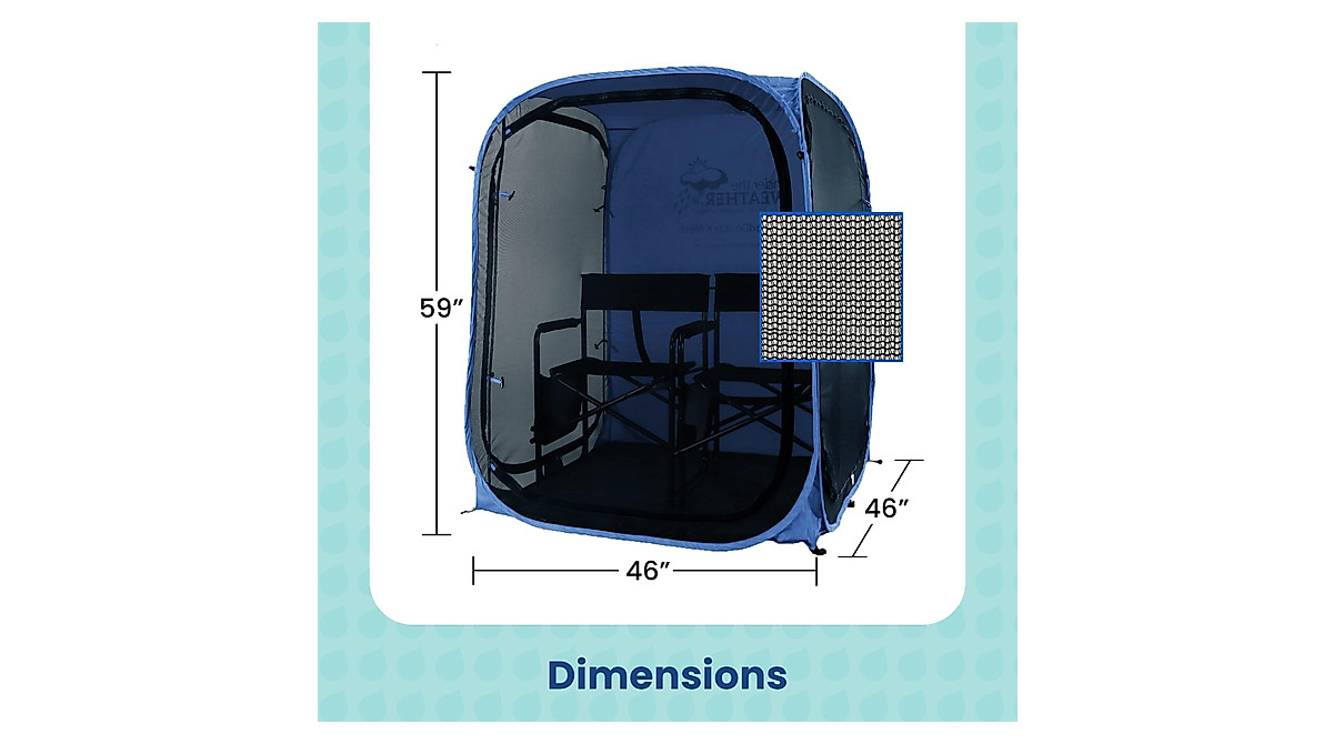 WeatherPod XL Bug-Screen Tent for Outdoors – Easy Setup & Sun Protection