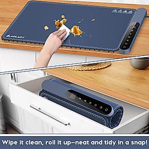 Kitchen Warming Mat for Food: Smart Limitless Temperature Silicone Heating Mat for Food - Portable Warming Tray Party Essentials - Roll Up Heating Trays Food Warmers for Parties Buffet
