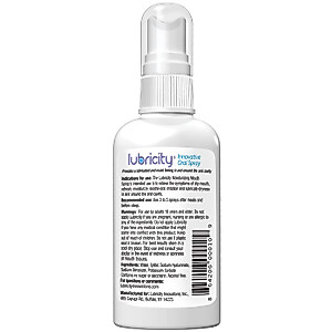 Lubricity Dry Mouth Oral Spray for Symptomatic Relief of Dry Mouth, Flavorless - 2 oz, 30 Day Supply