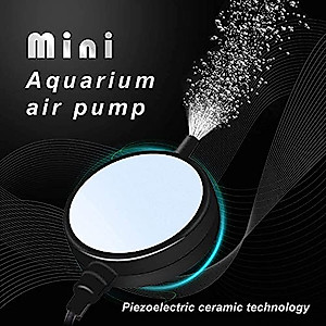 Quiet Mini Air Pump for Aquarium 1.0 Watt Fish Air Pump for 1-20 Gallon Fish Tank with Accessories，Adding Oxygen to Ornamental Fish