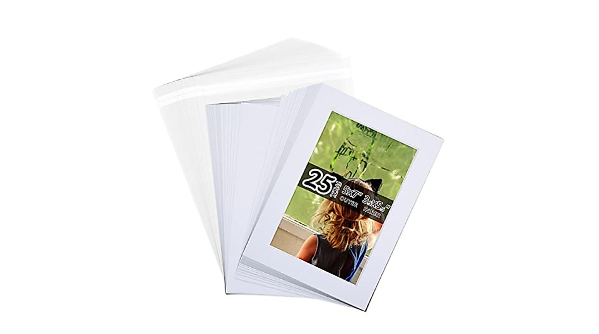 Acid Free 25 Pack Pre-Cut Mat Board Show Kit
