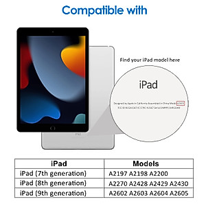 JETech One Touch Install Screen Protector for iPad 10.2-Inch (9th/8th/7th Generation, 2021/2020/2019), Tempered Glass Film with Auto Alignment Tool Kit, HD Clear