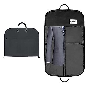 DYBHRD 47-Inch Travel-Suit-Bag Foldable Waterproof Garment Bags for Travel Hanging Clothes, Durable Oxford Fabric Portable Suit Carrier, Suitable for Men Travel