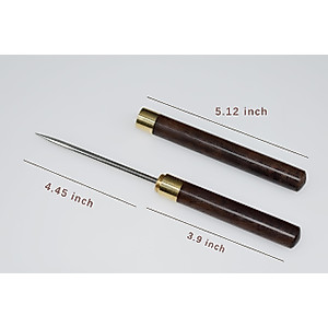 Hustar Ice Picks for Breaking Ice, Stainless Steel Ice Pick Tool with Cover for Kitchen in Freezer, 9 inch