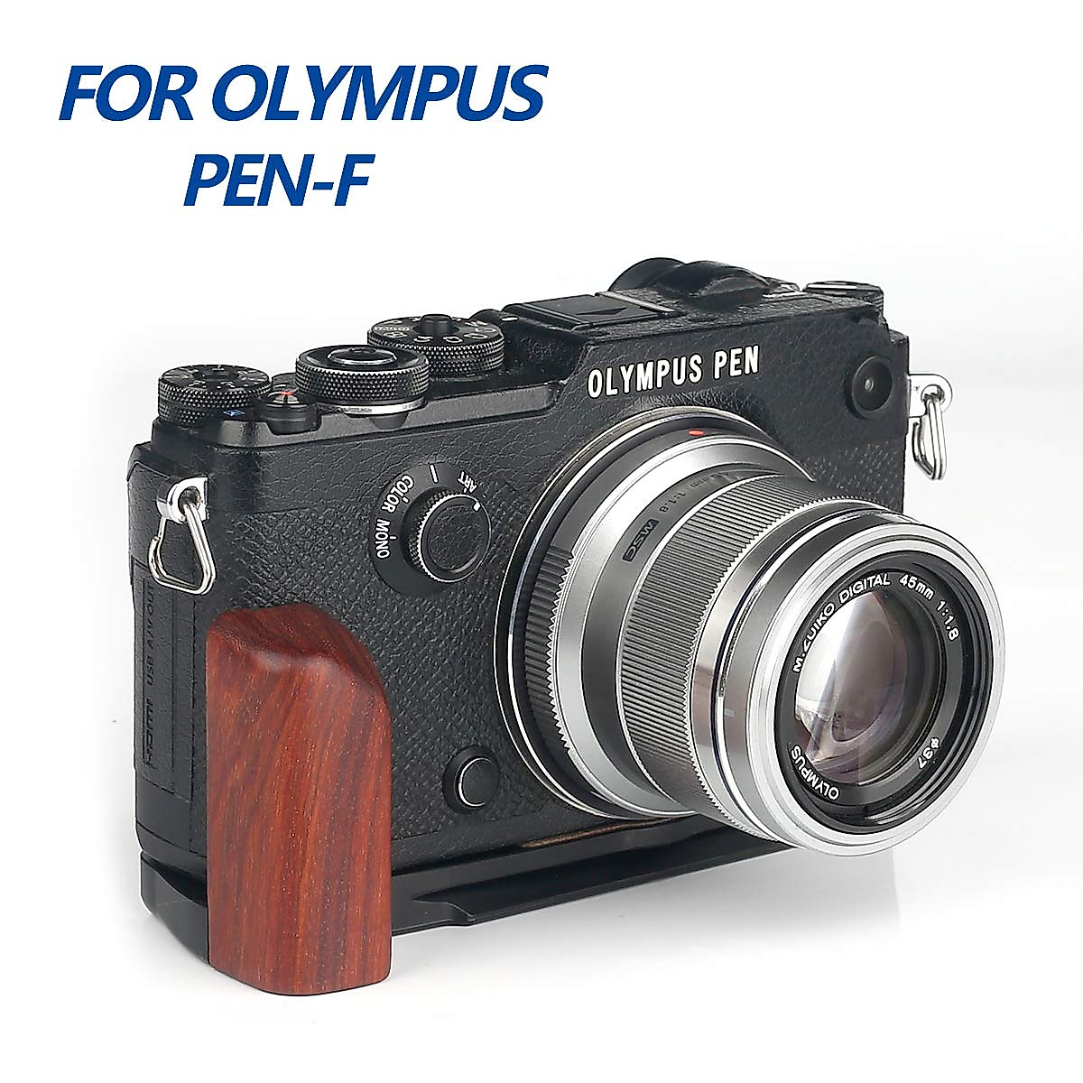 WEPOTO GP-ECG4 Grip Quick mounting plate promote Traction protect camera no suffer abrasion for Olympus Pen-f